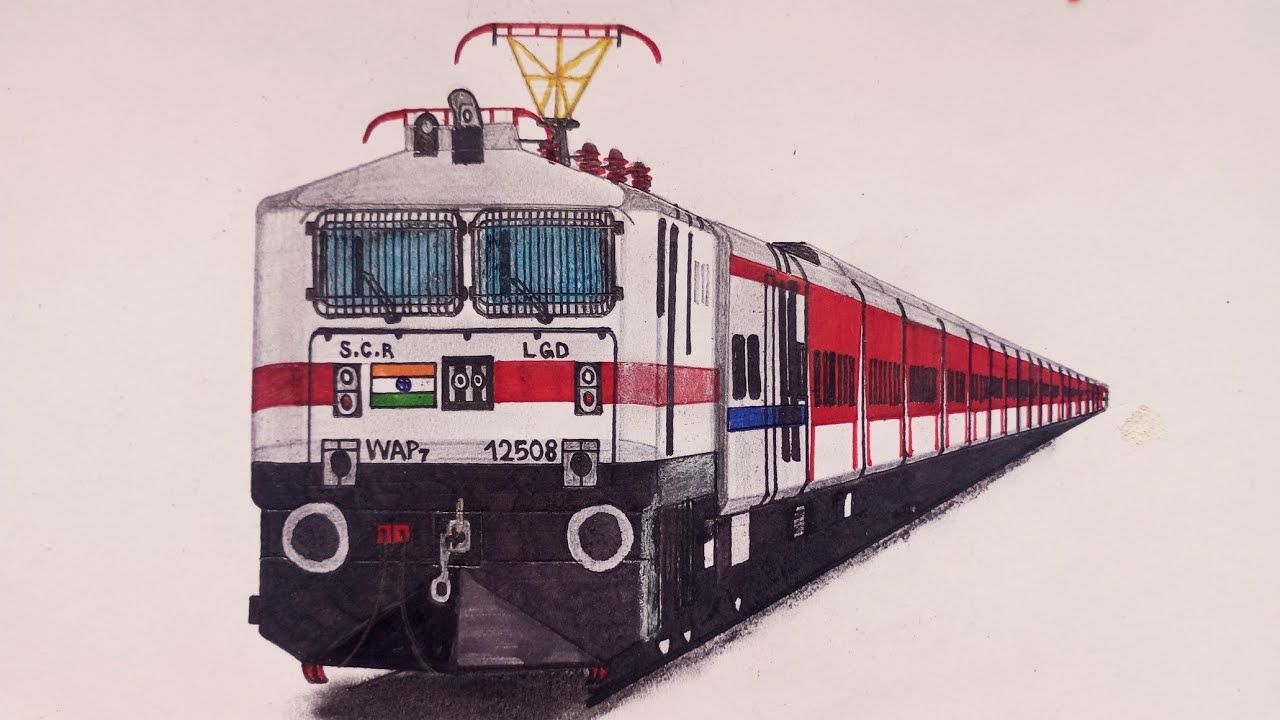 The drawing of Hazrat Nizamuddin-M.G.R Chennai Central Rajdhani express ...
