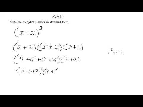 Write The Complex Number In Standard Form - Youtube