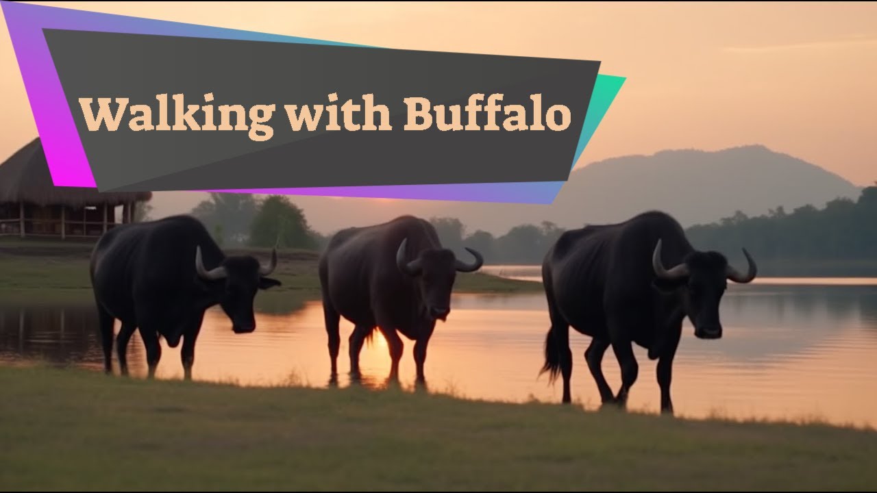 walking with Buffalo - Walking with Buffalos in Rural Thailand ...