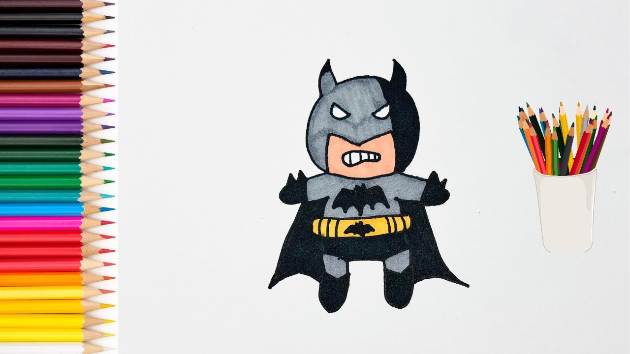 How to Draw Batman | Easy | For Beginners | Kids lessons | DC - YouTube