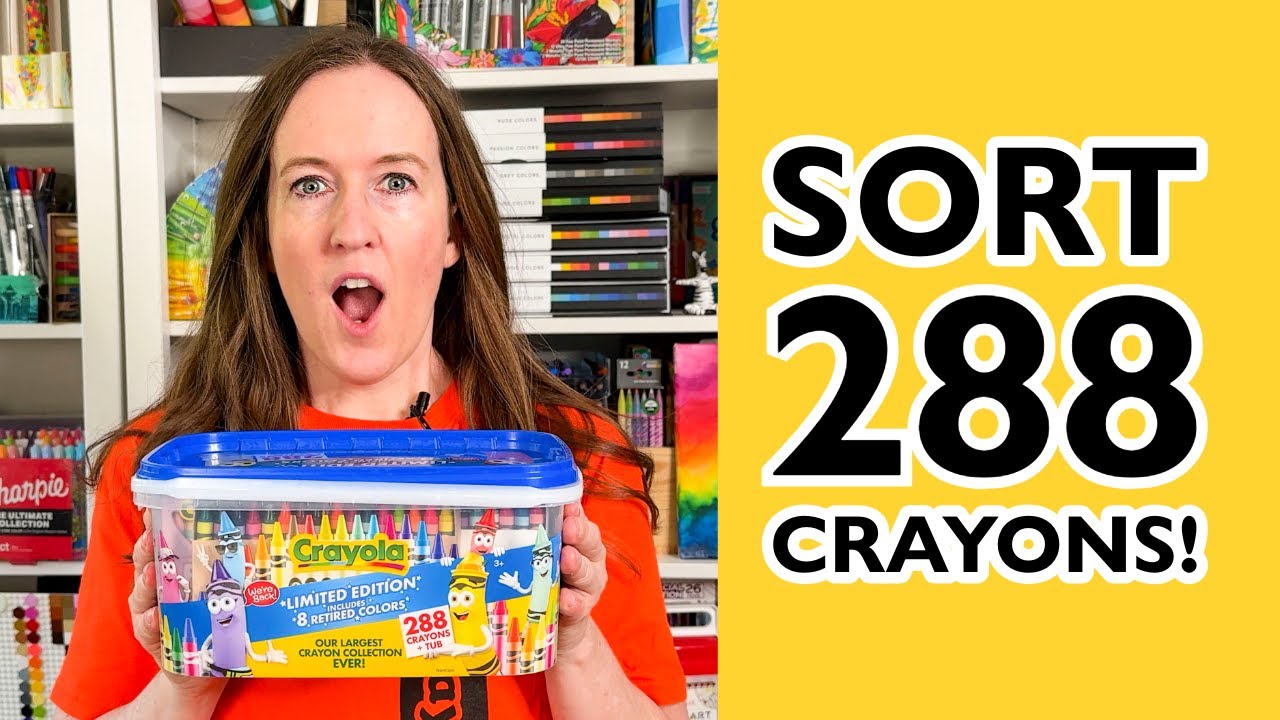 The Largest Crayola Box EVER!!!! 288 Crayon Tub. - YouTube
