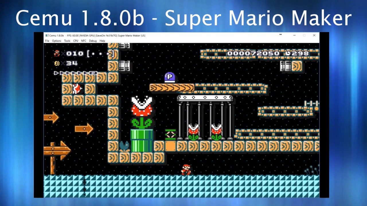 Super Mario Maker (Gameplay) - Cemu 1.8.0b - YouTube