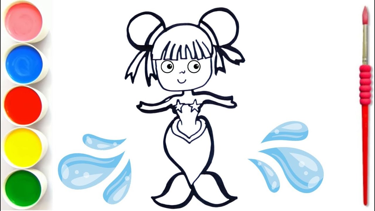 How to draw a Siren Step by Step | Drawings Tutorials - YouTube