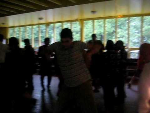 Jeff Després at camp kennebec dancing to the song Return of the Mack ...