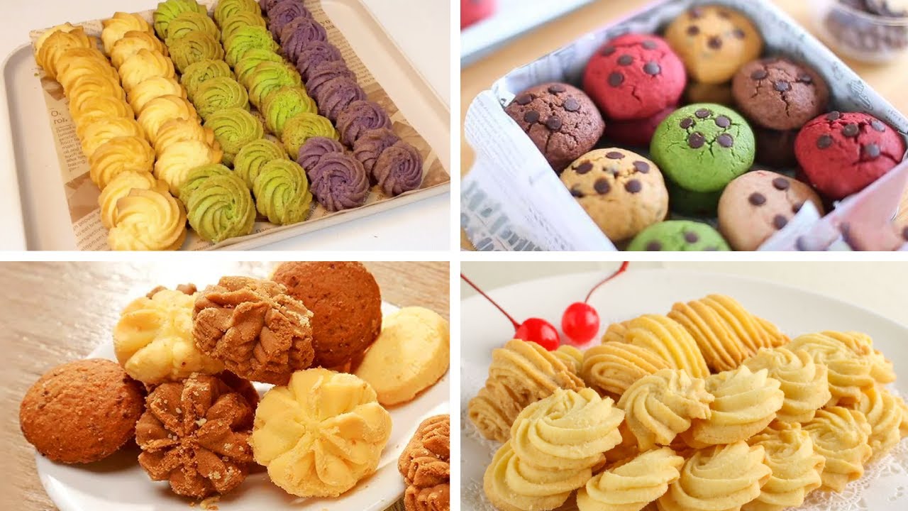 Satisfying Relaxing Video|🥖🧀🥨🥐10 cookie recipes | Baking video | Donuts ...