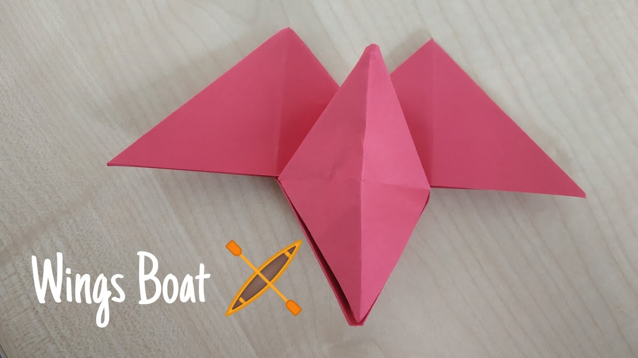 How to make a Wings Boat using Paper | Paper Wings Boat | Paper Crafts ...