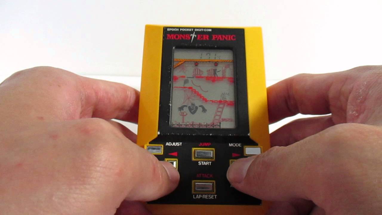 15899 Epoch LCD Game Pocket Digit-Com Monster Panic - YouTube