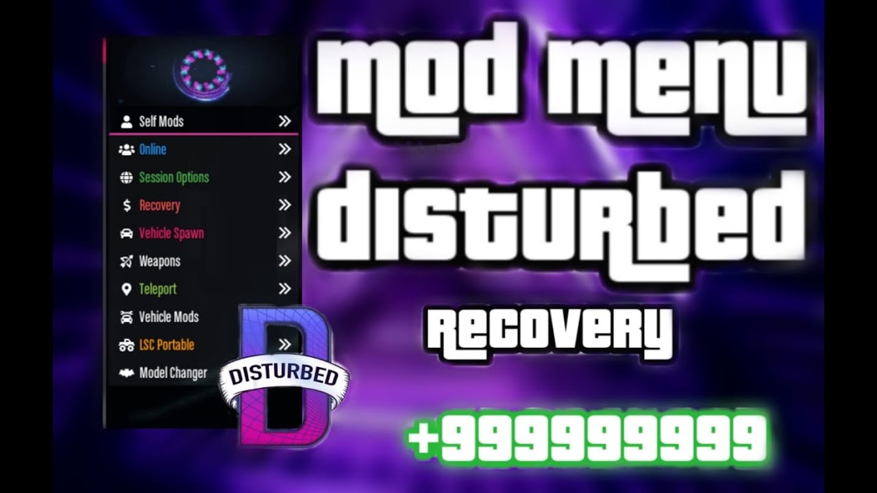 💸💸El Mejor Mod Menu Para Recovery ((Disturbed)) //GTA V ONLINE 1.52 ...