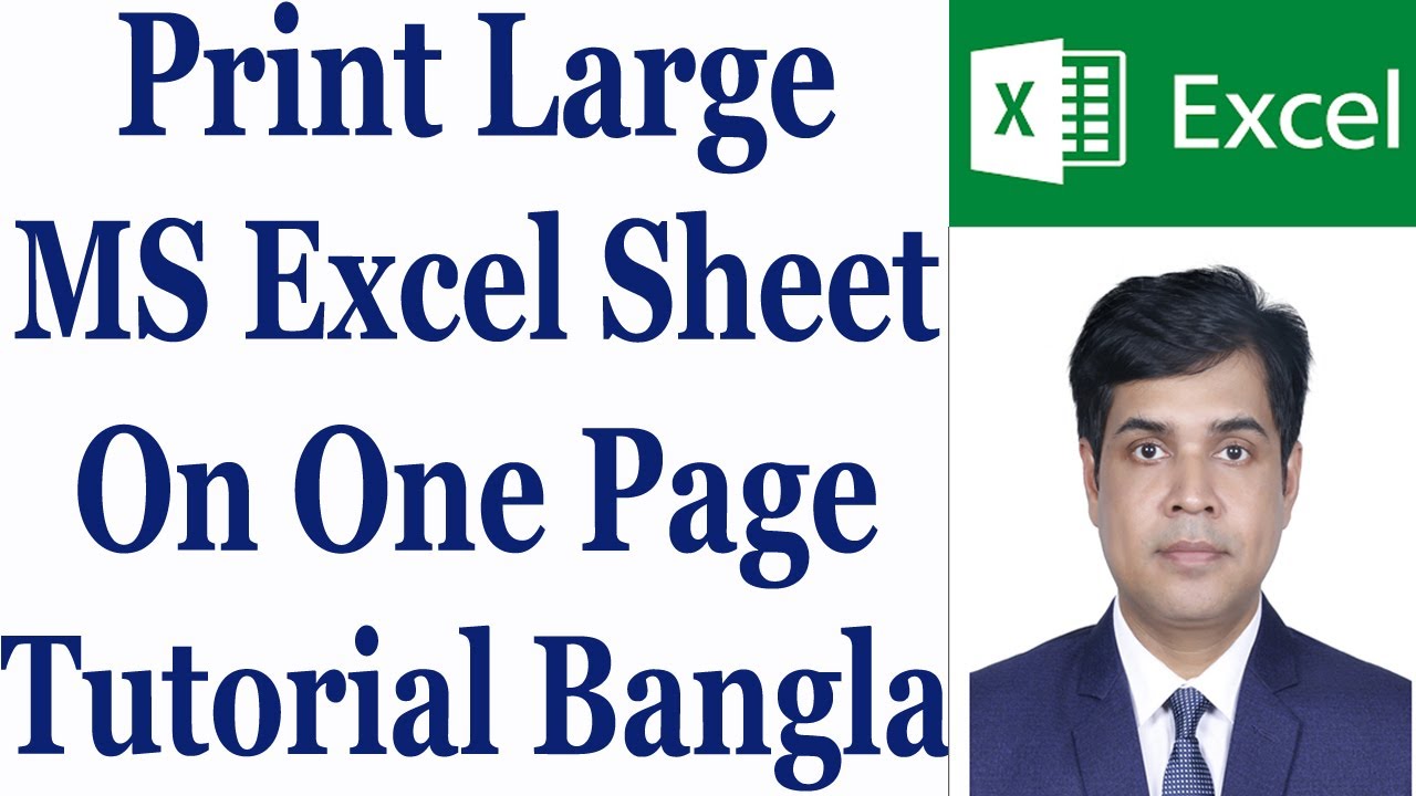 Print Large MS Excel Sheet On One Page Tutorial Bangla YouTube Print Large MS Excel Sheet On One Page Tutorial Bangla YouTube