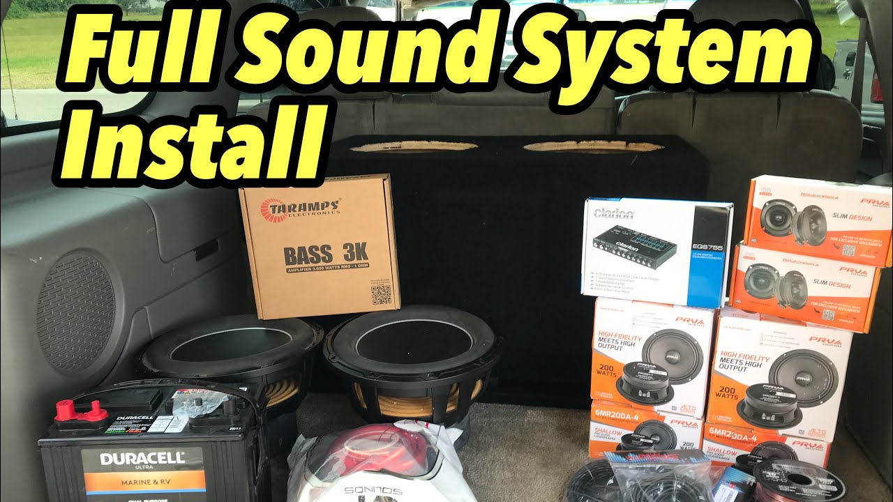 JL Audio Subs Blast on Taramps after installing Full Sound System - YouTube