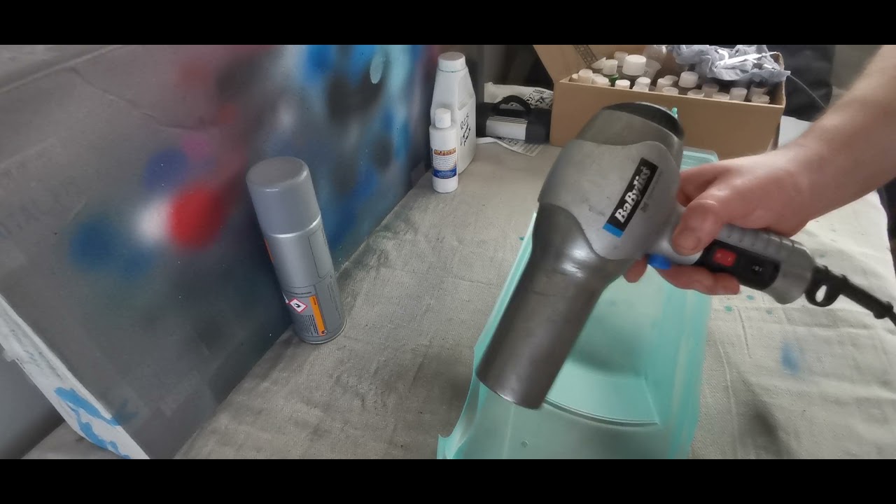 Airbrushing Liquid Mask onto a rc shell - YouTube
