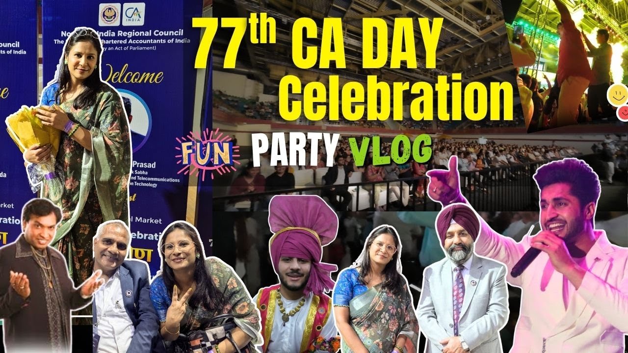CA Day 2025 Vlog | NIRC Mega Event with Jassie Gill, Sunil Pal | Sonali ...