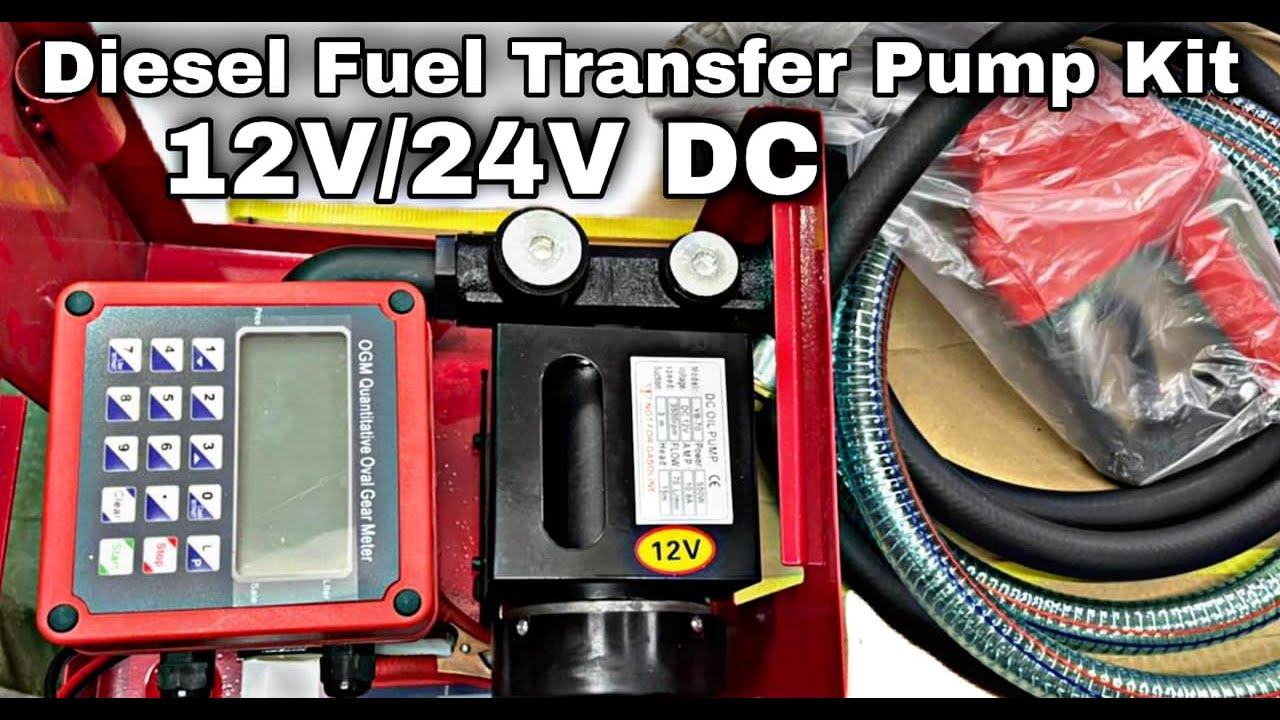 12v/24V DC Diesel Fuel Transfer Pump Kit - YouTube
