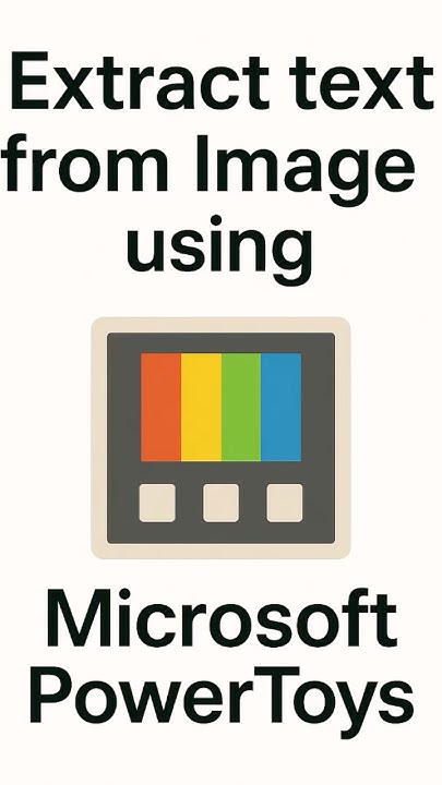 extract text from screenshots using Microsoft PowerToys - YouTube
