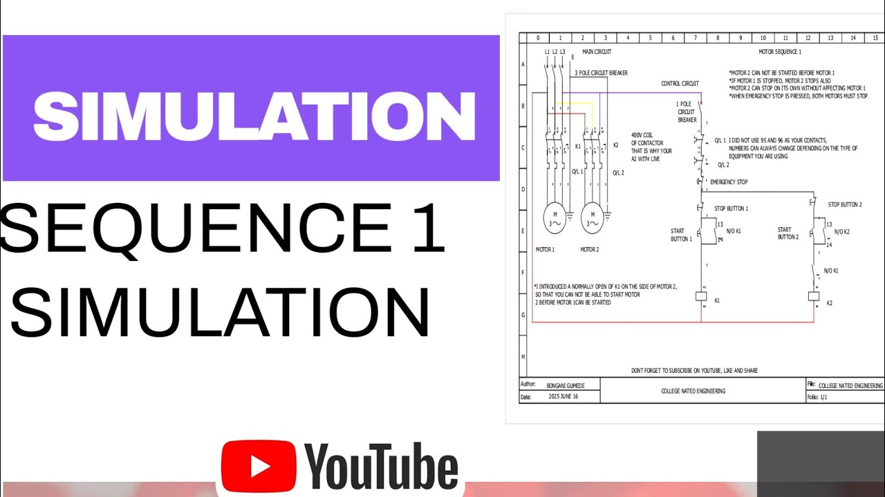 SEQUENCE 1 SIMULATION USING CADe SIMU SOFTWARE | APPRENTICESHIP ...