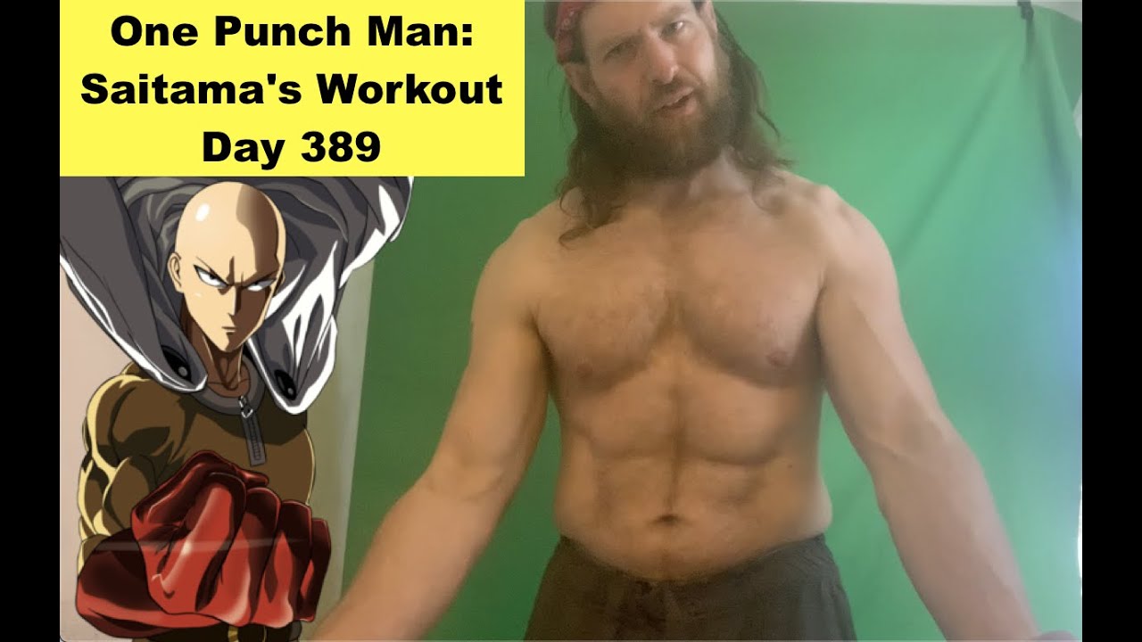 One Punch Man: Saitama's Workout Day 389 - YouTube