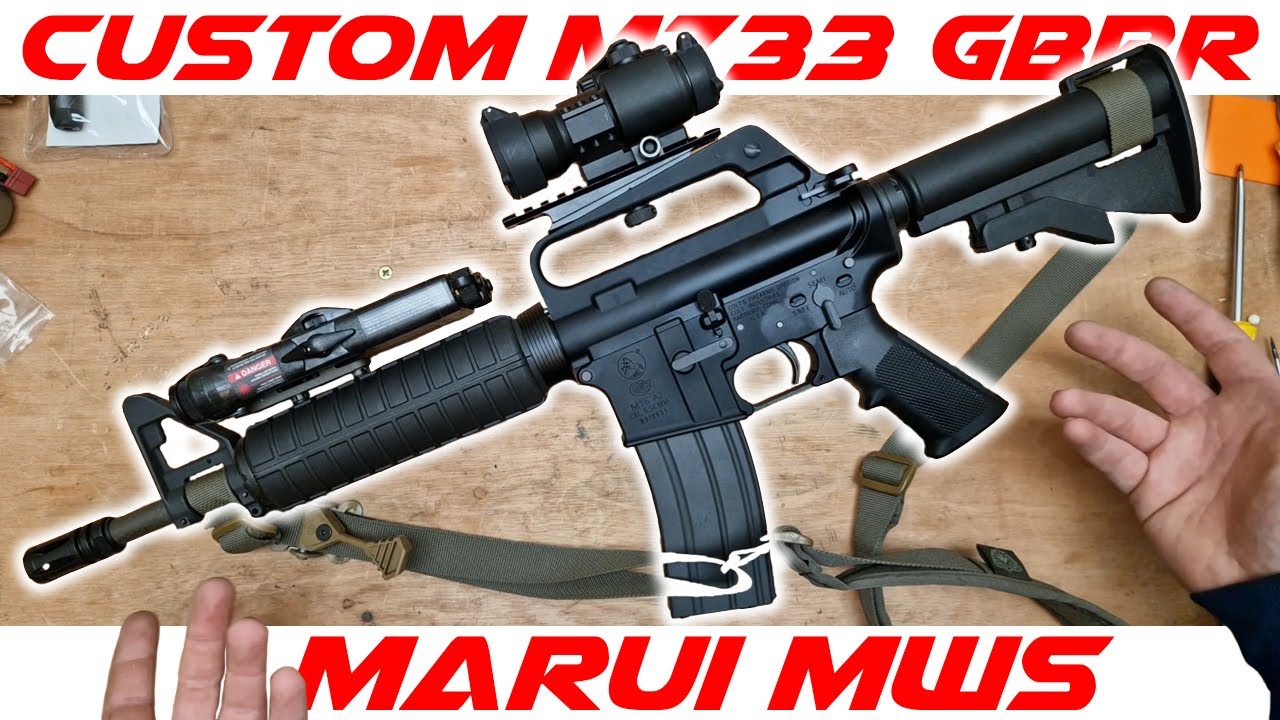 Custom M733 Tokyo Marui MWS GBBR - YouTube