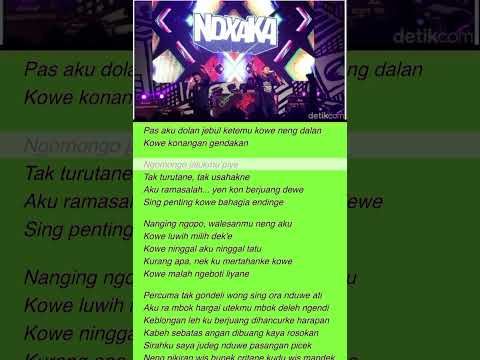 lirik lagu ndx aka nemen yg bikin candu bnget lagunya ...