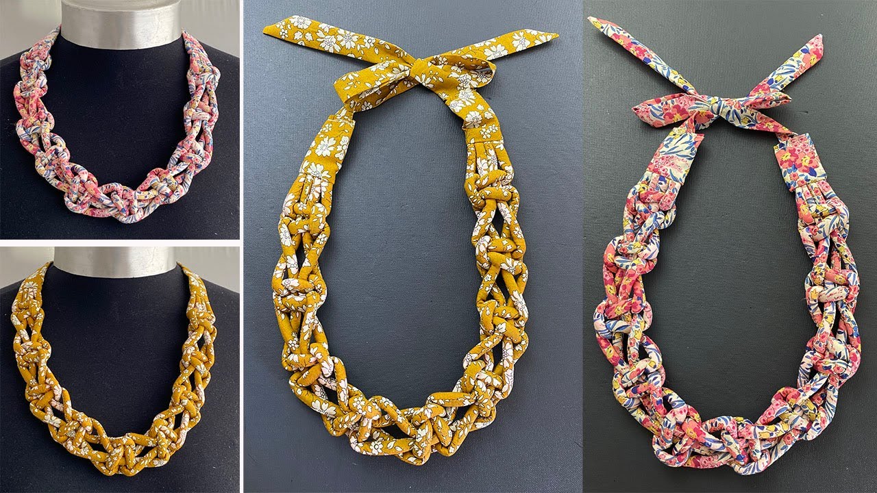 Diy Beautiful Chunky Statement Butterfly Knot Braided Necklace ...