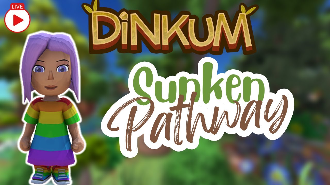 Can we make a sunken pathway on Dinkum?? | LIVE | Dinkum - YouTube