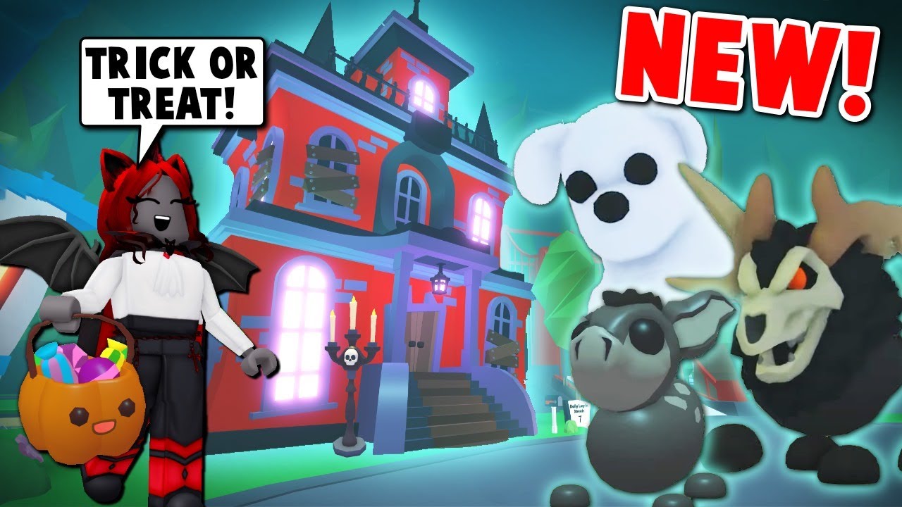 ⭐NEW⭐ Halloween PETS & HAUNTED HOUSE in Adopt Me! | Roblox - YouTube