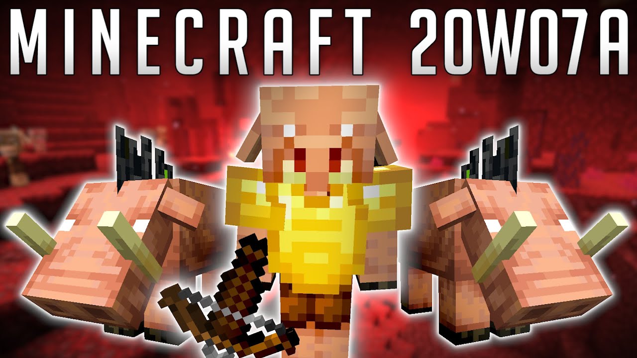 Minecraft Snapshot 20w07a : Piglins et Hoglins ! - YouTube