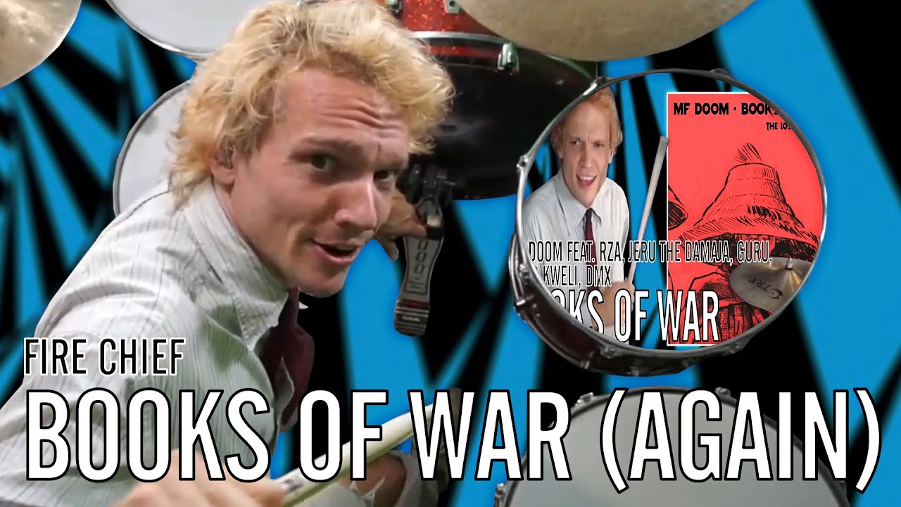 FIRE CHIEF plays MF DOOM - Books Of War (again) | Office Drummer - YouTube