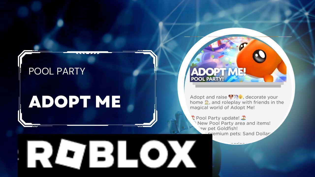 Adopt me pool party update! - YouTube