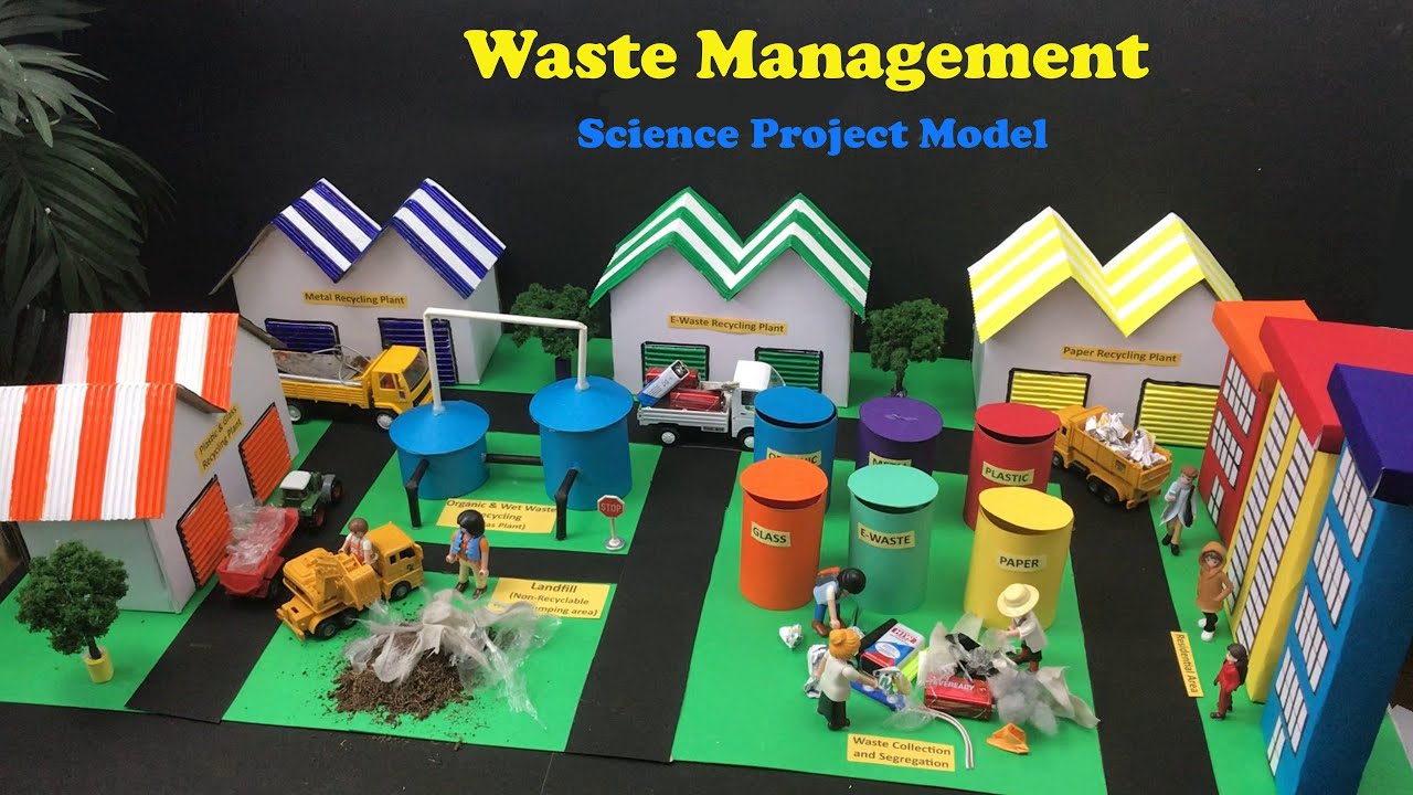 waste management project - science project model - waste management ...