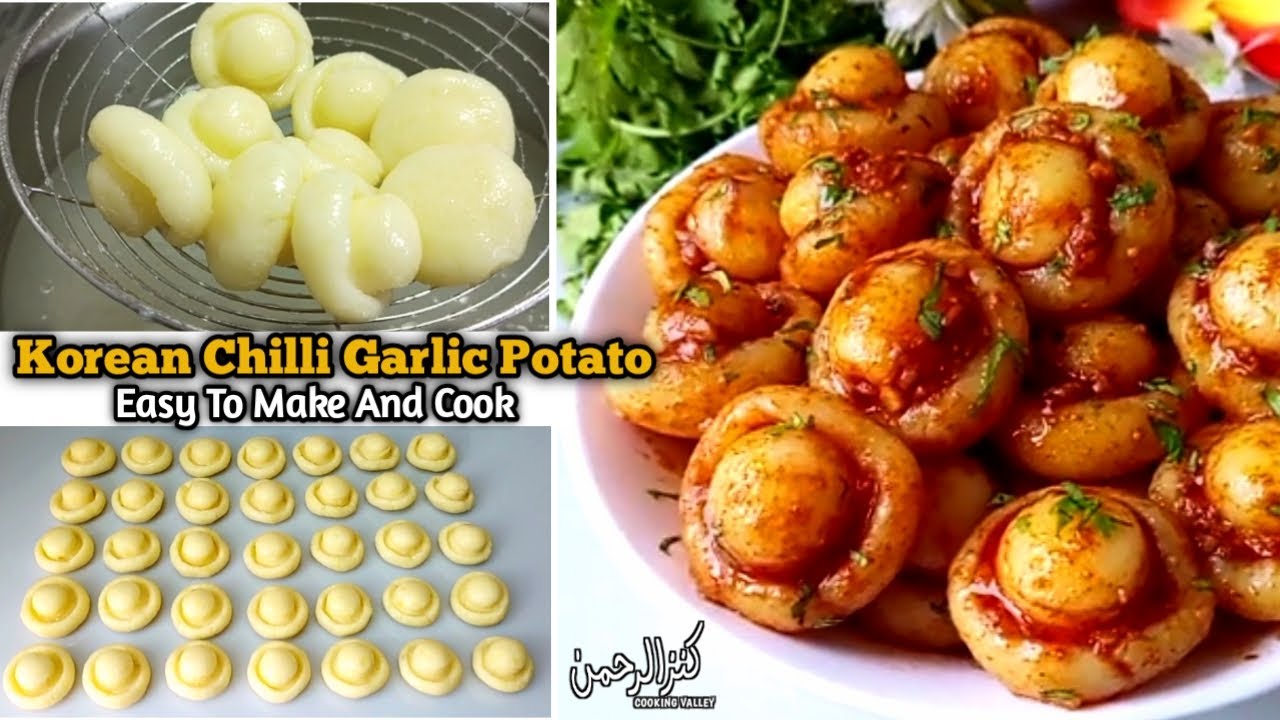 Chilli Garlic Potato Recipe | Korean Special Potato Recipe | Snacks ...