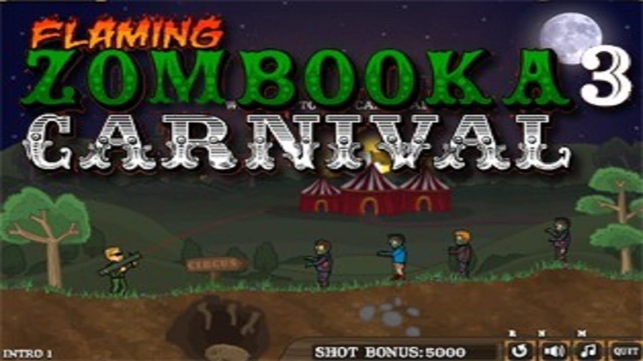 Flaming Zombooka 3: Carnival Gameplay - YouTube