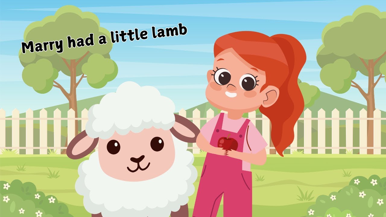 Marry had a little lamb / kids nursery poem / Kids singing - YouTube