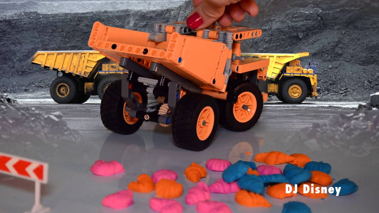 Lego Mining Truck 42035 Mines Shells out of Play-Doh at Construciton ...