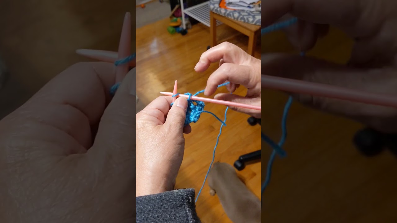 How to do SSK stitch in knitting - YouTube
