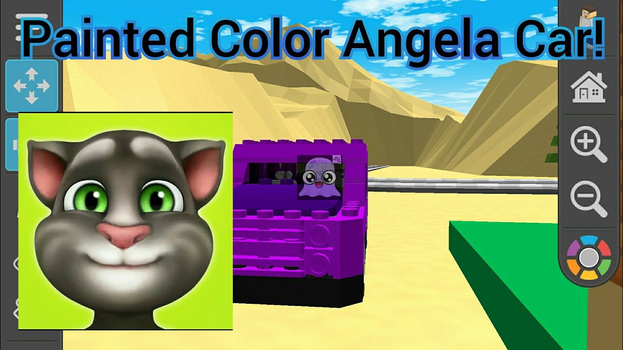 Talking Tom and Friends: Paint Car Angela! - YouTube