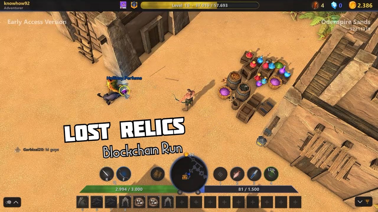 Lost Relics - Blockchain Run in "Odenspire Sands" - YouTube