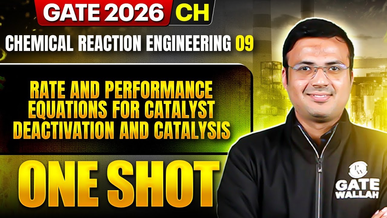 CRE 09 | Rate & Performance Equation For Catalyst Deactivation ...