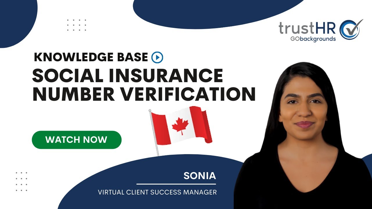 Social Insurance Number Verification - YouTube
