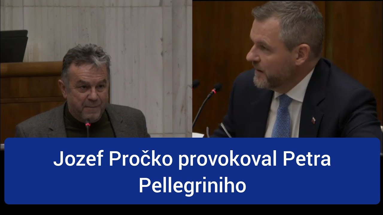 Jozef Pročko provokoval Petra Pellegriniho - YouTube