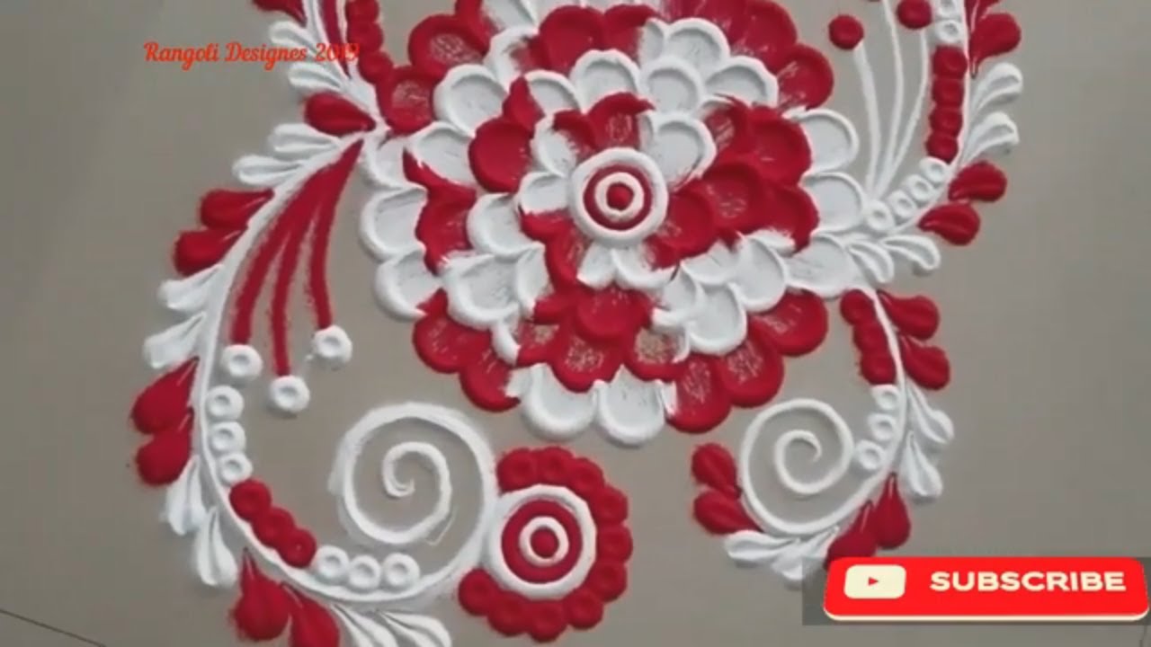 telugu ugadi muggulu new rangoli designs 2019 with colours design by ...