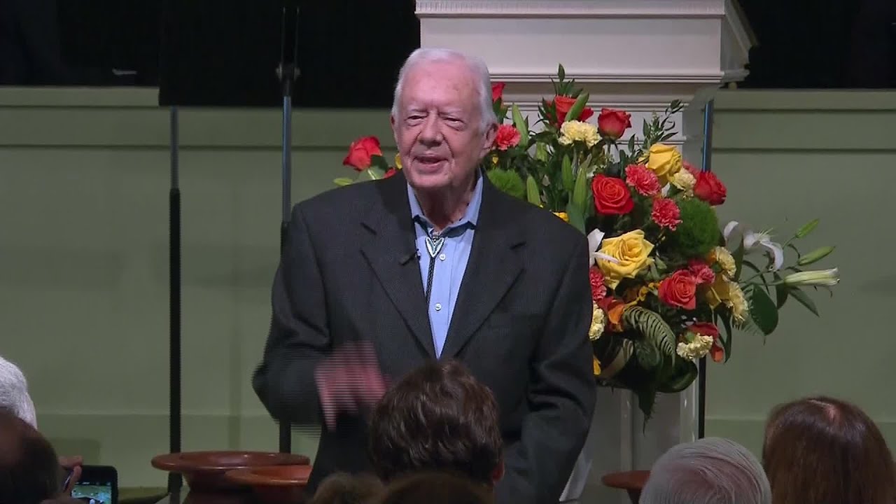 Former President Jimmy Carter celebrates 95th birthday - YouTube