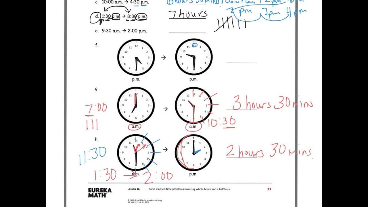 2nd grade Module 8 Lesson 16 HW - YouTube
