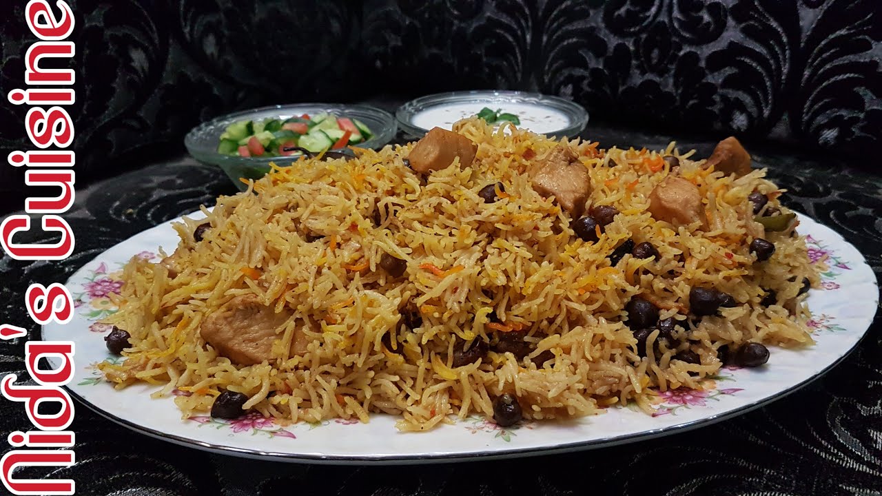 Kala Channa Chicken Pulao by Nida's Cuisine - Chickpeas Rice Recipe ...