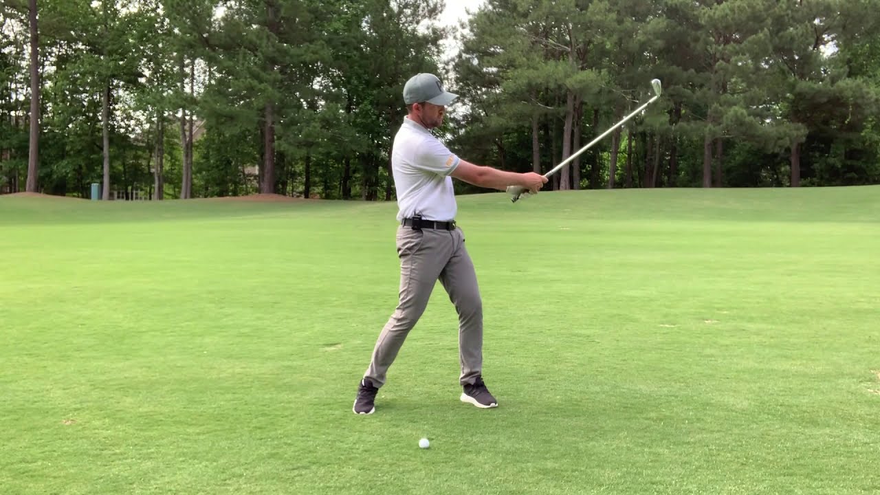 UPHILL LIE | How To Hit An Uphill Lie 8 Iron Shot - YouTube