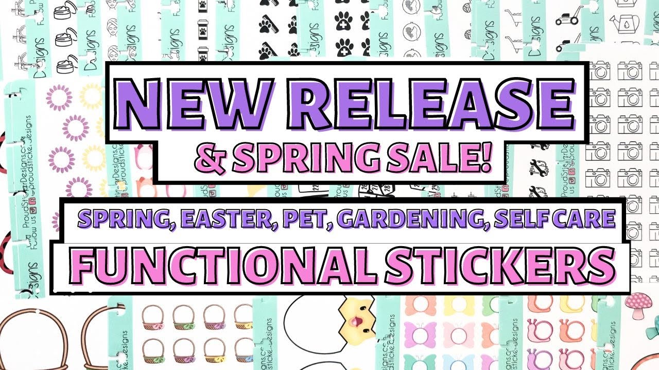 New! Functional Stickers Release & Sale | Proud Sticker Designs - YouTube