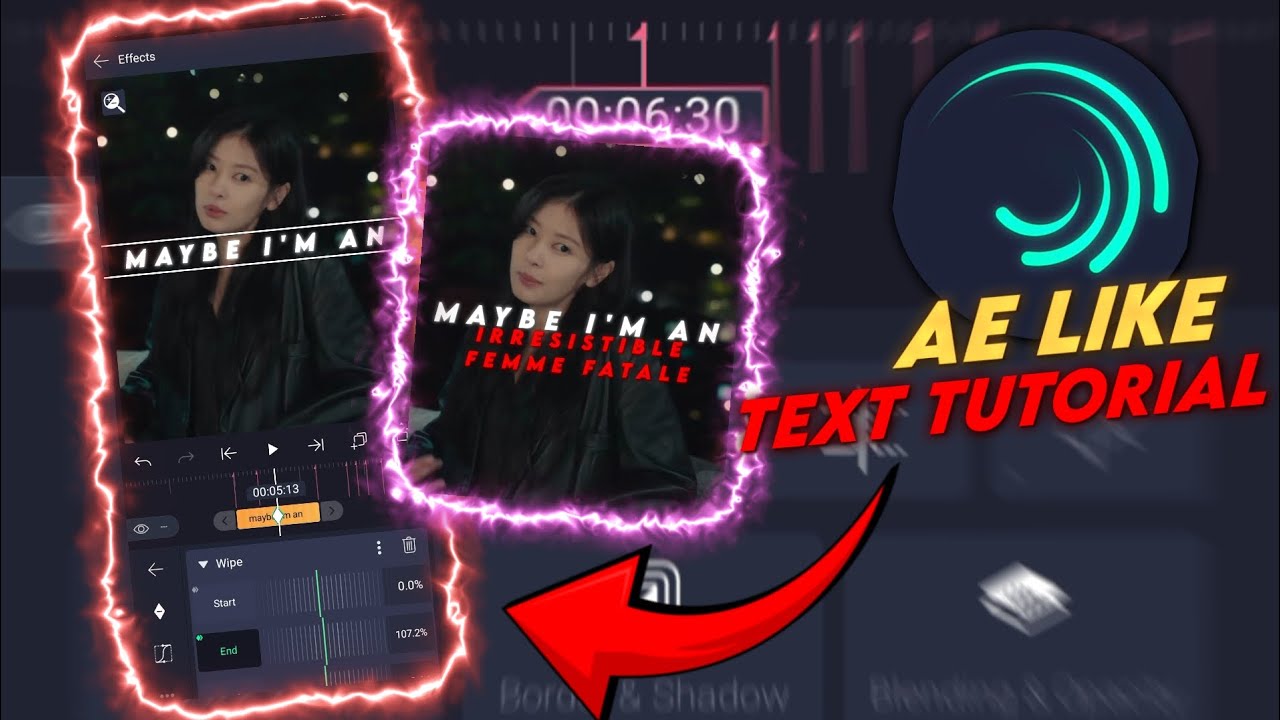 AE Like Text Effect Tutorial On Alight Motion Easy - YouTube