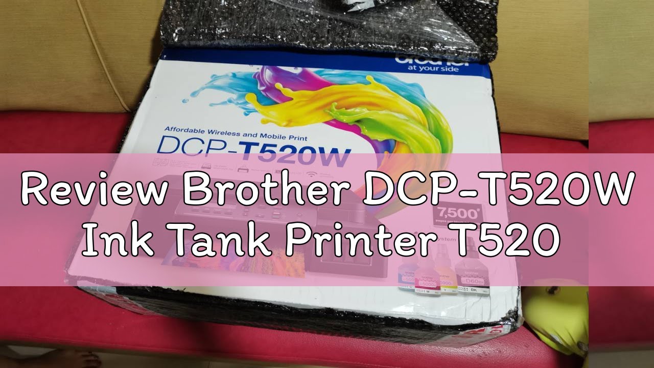 Review Brother DCP-T520W Ink Tank Printer T520 - YouTube