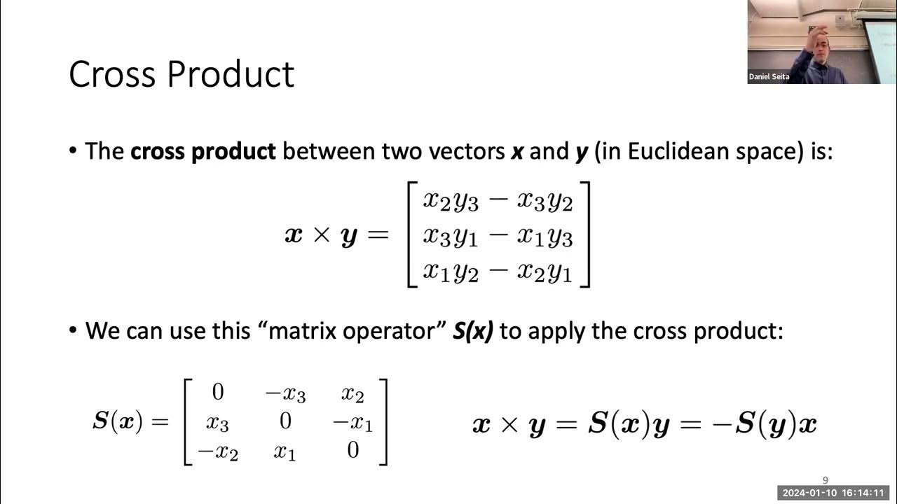 CSCI 545, Spring 2024, Lecture 02: Linear Algebra - YouTube