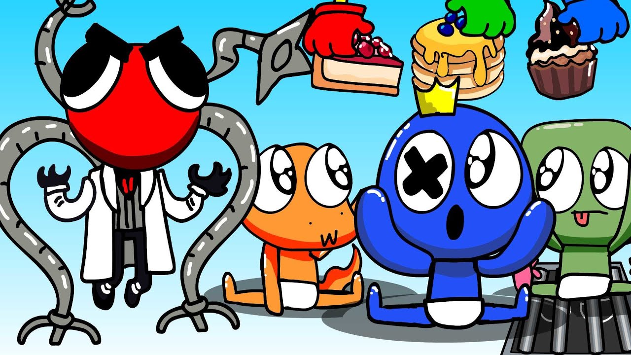 Baby BLUE is So HAPPY ANIMATION COMPILATION | Roblox Rainbow Friends ...