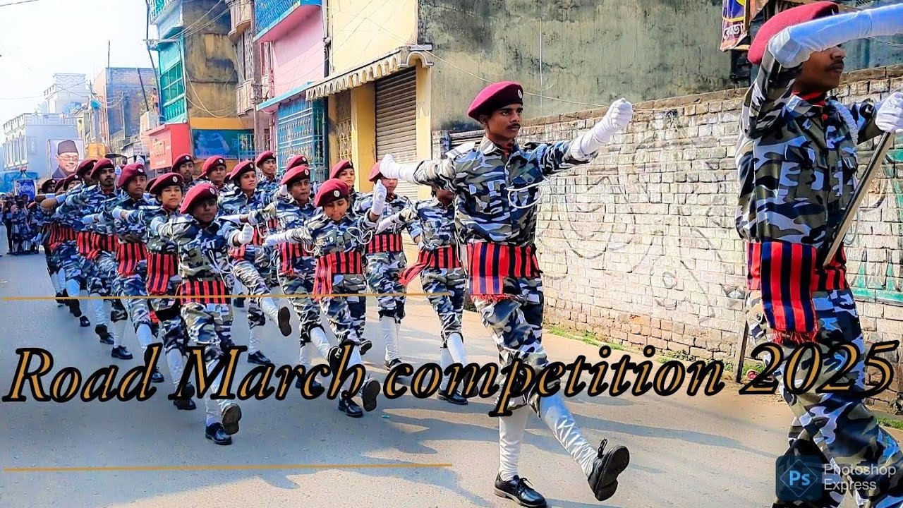 Road March competition 2025,Beldanga Netaji park /রোড মার্চ প্রতিযোগিতা ...
